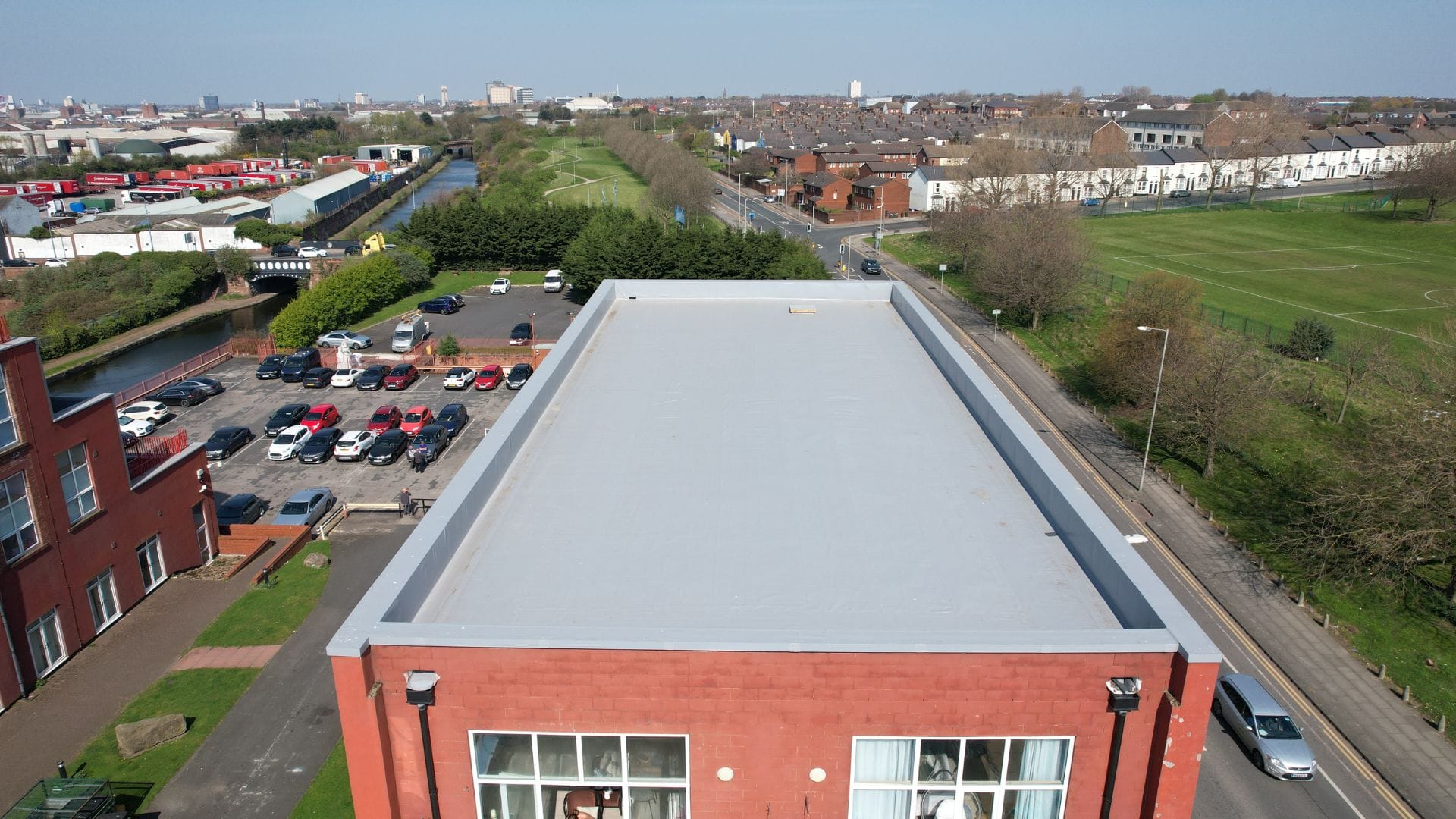 Flat Roof Overlay with Rhenofol CV – Commercial Road, Liverpool ...